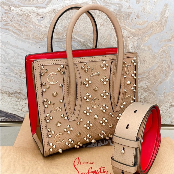Christian Louboutin | Bags | Christian Louboutin S Mini Shimmer Studded ...